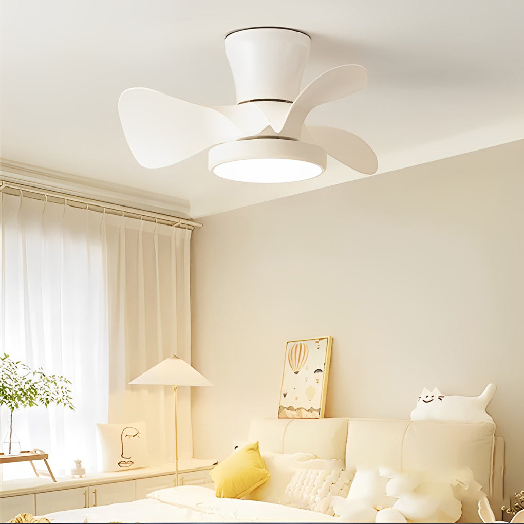 3 Blades Mute LED Dimmable with Remote Inverter Nordic Ceiling Fans ...