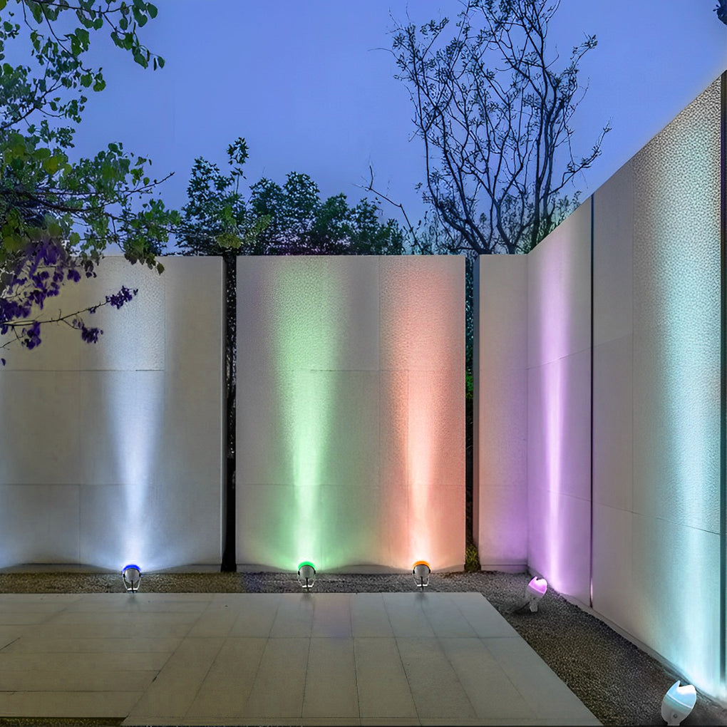 Eggshell Waterproof RGB Gradient Adjustable Modern Outdoor Spotlights ...