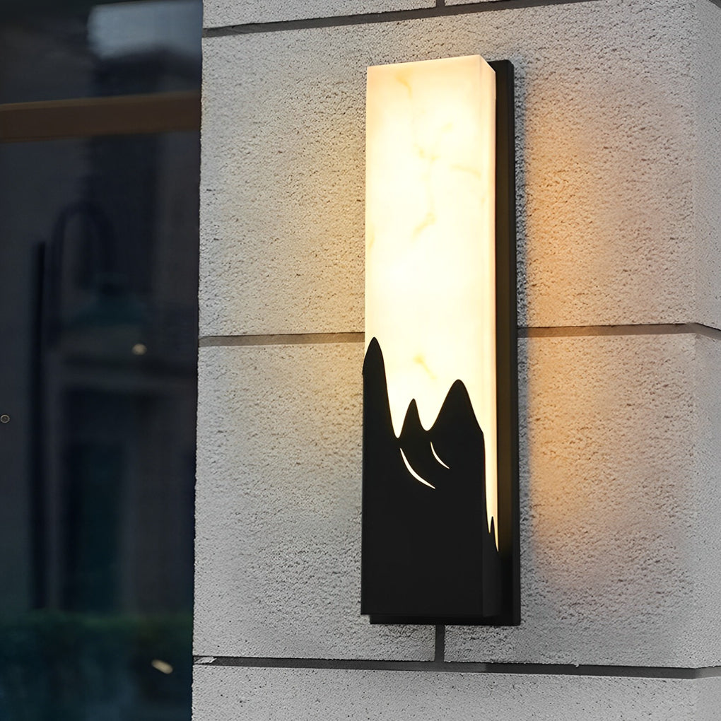 Rectangular Creative Scenery Waterproof LED Black Retro Sconces ...