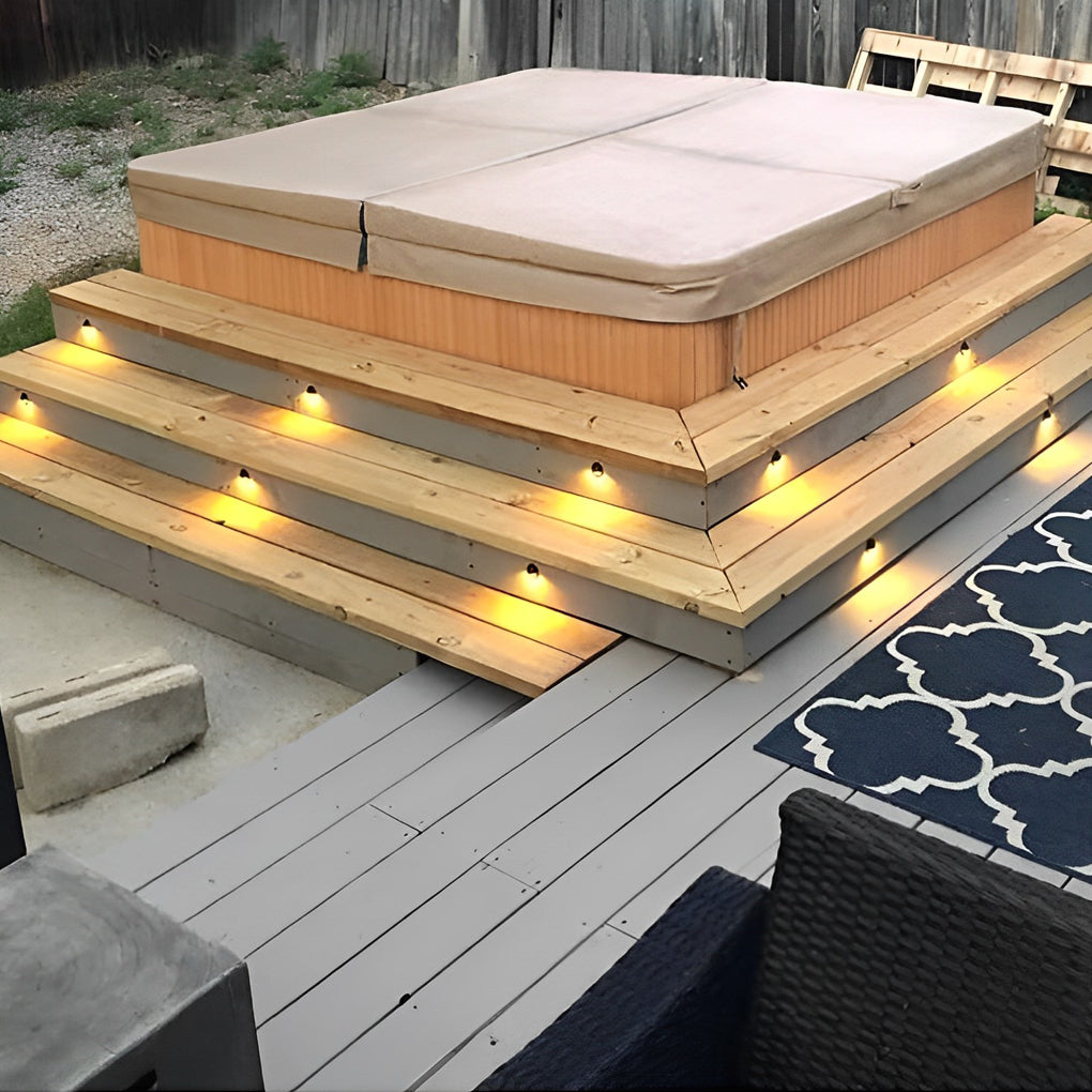 Hallf Moon 12-36V Low Voltage LED Deck Downward Lighting Wall Mounted ...