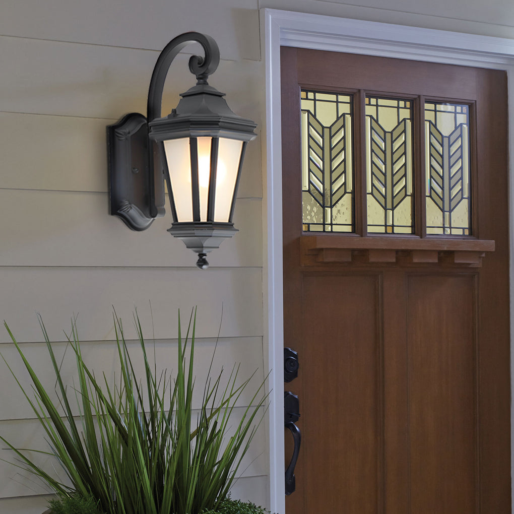 Minimalist Frosted Glass Waterproof European-Style Outdoor Wall Lamp ...