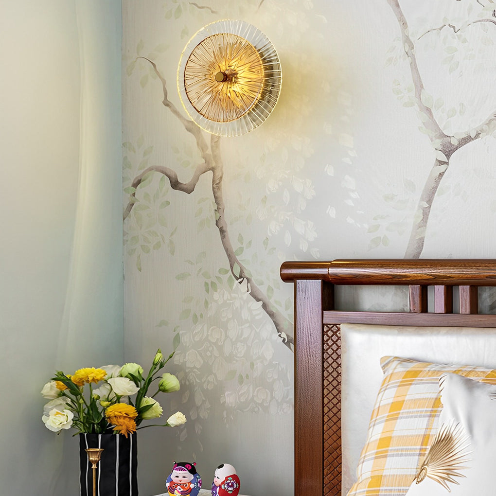 Creative Round Glass Luxury LED Personality Post-Modern Wall Light ...