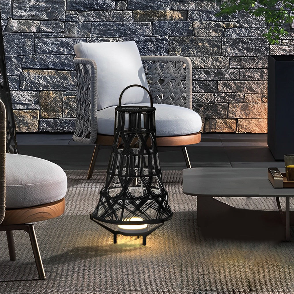 Metal Outdoor Tribal Floor Lamp - Dazuma