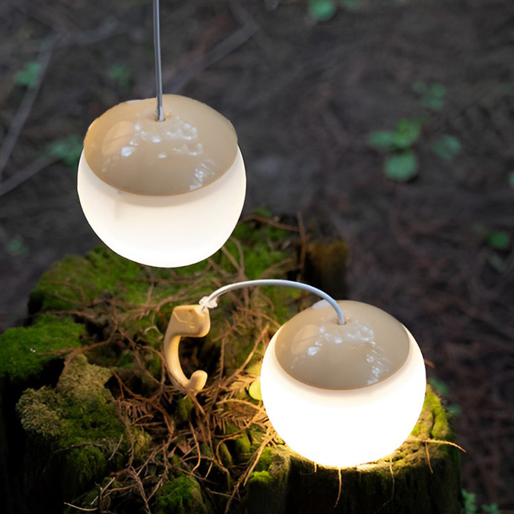 Round LED Dimmable USB Rechargeable Modern Portable Camping Lights - Dazuma