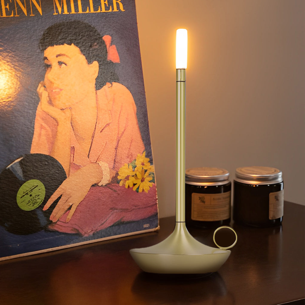 Cordless Portable Candle Wick LED Minimalist Table Lamp - Dazuma