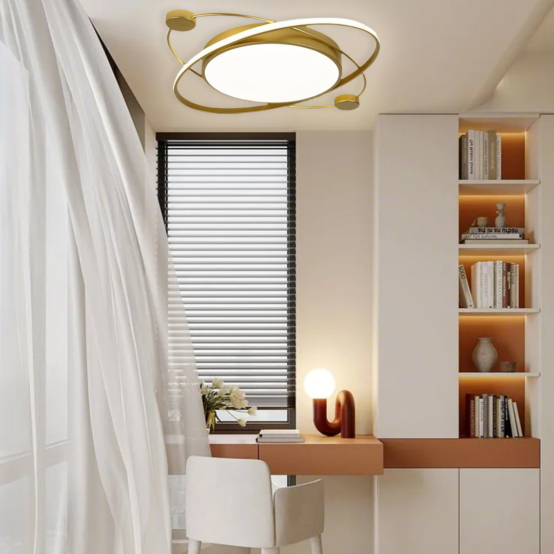 Circular Dimmable LED Nordic Ceiling Lights Flush Mount Lighting - Dazuma