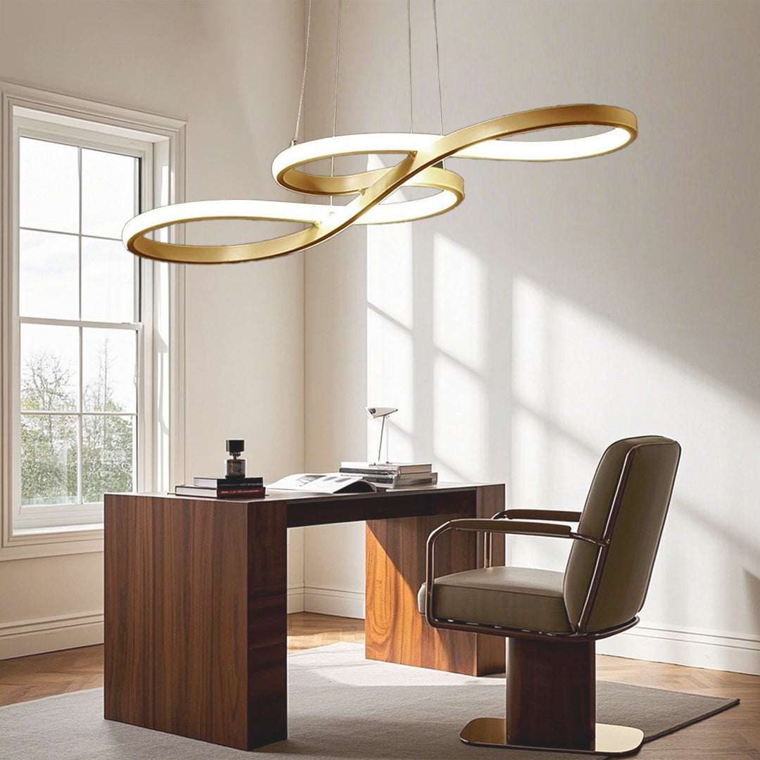 Ribbon LED Pendant Light Nordic Geometrical Linear Ceiling Lights - Dazuma