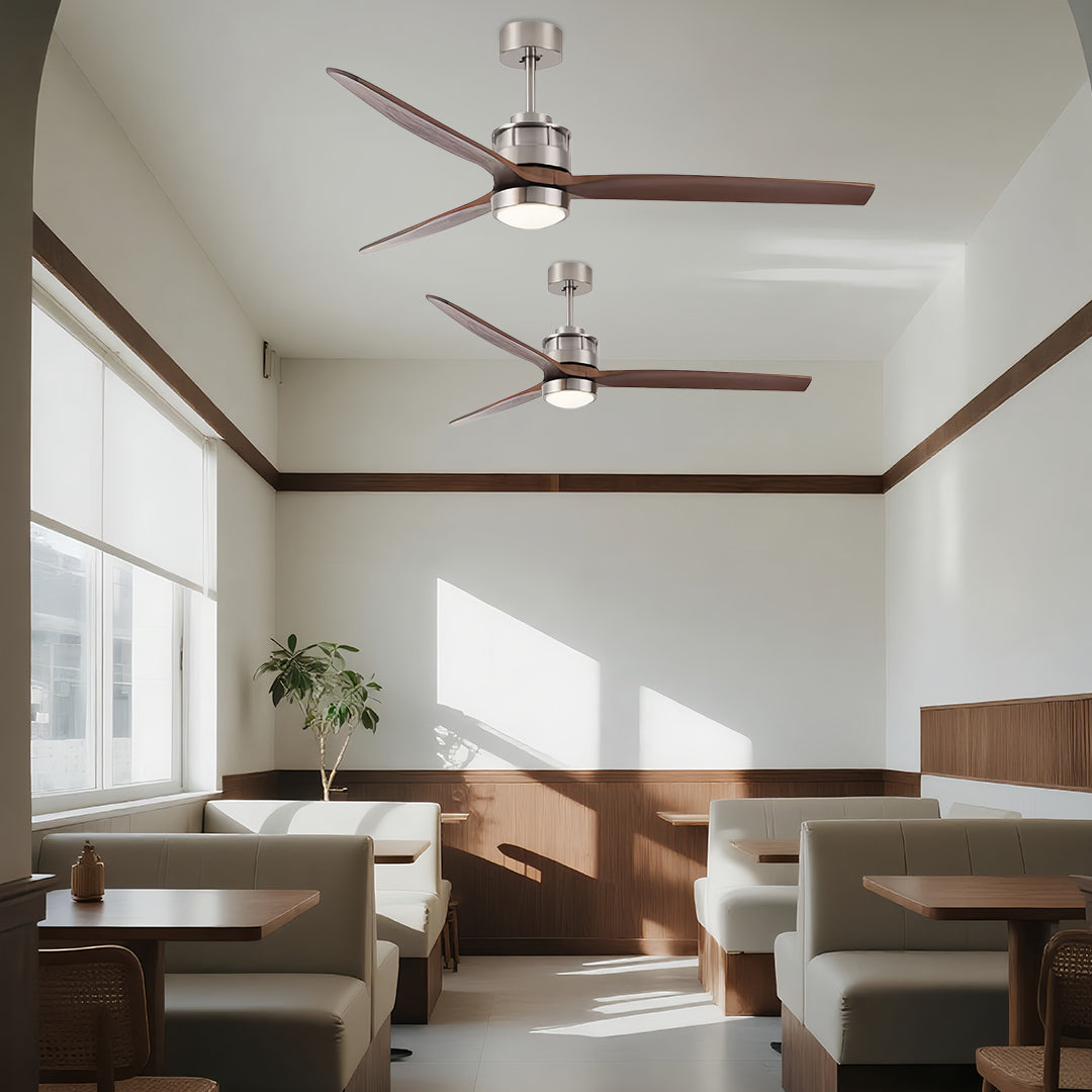 Modern 3-Blade Ceiling Fan with Light for Home & Office – Dazuma
