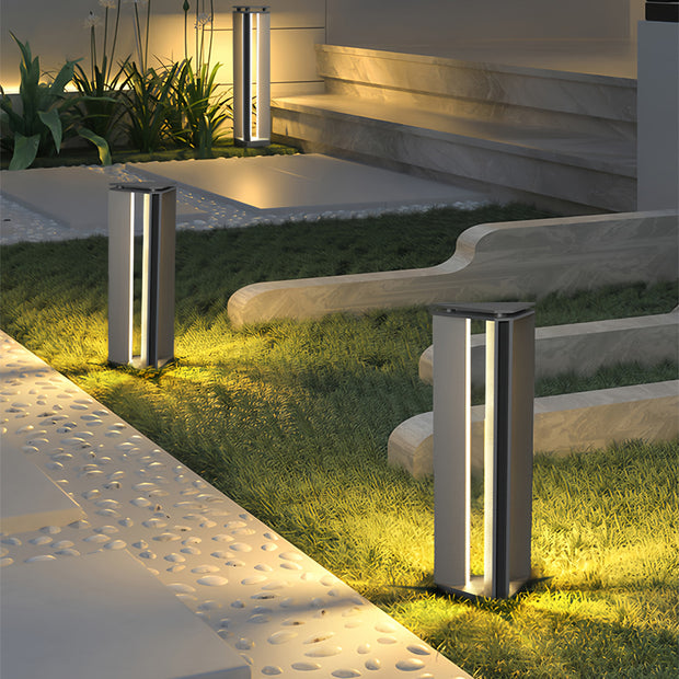 Bollard Outdoor Lights Modern LED Path Fixture – Dazuma