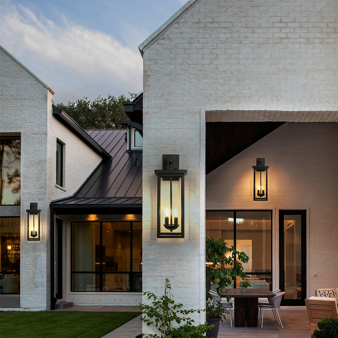 Black External Wall Lights with Candelabra Base – Dazuma