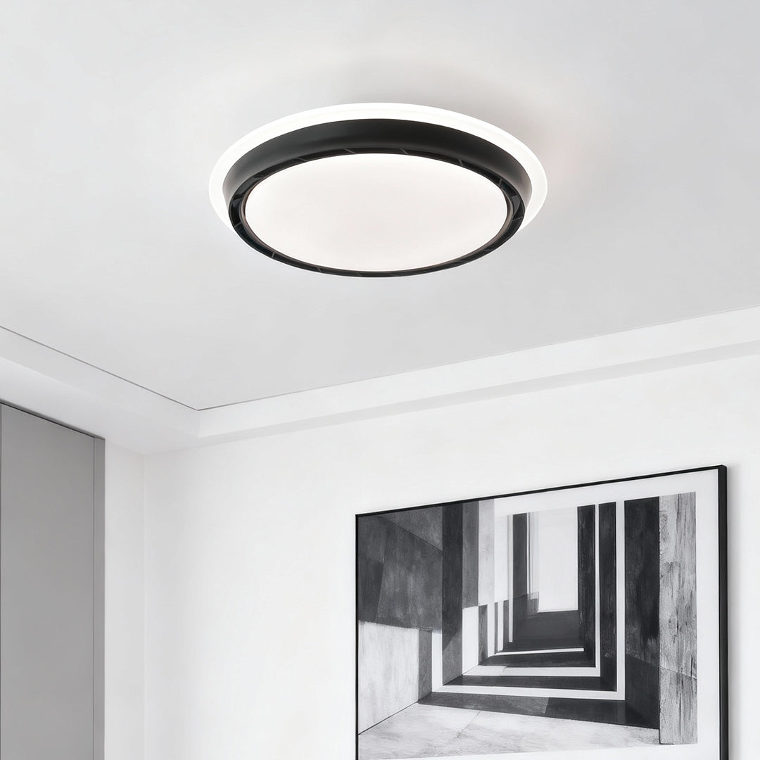 Flush Mount Ceiling Light with Hidden Fan and Remote – Dazuma