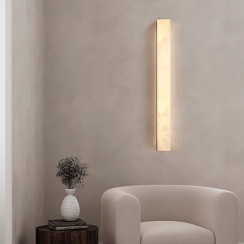 Copper Sconce Indoor | Alabaster & Modern Linear Wall Light – Dazuma