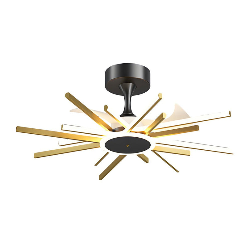 Creative Ceiling Fan Light - Modern Starburst Fandelier – Dazuma