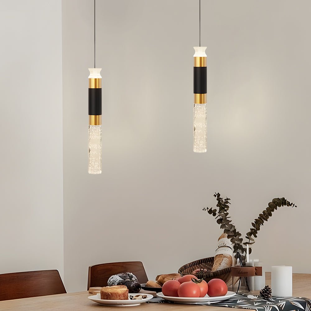 Cylinder Creative Three Step Dimming Modern LED Pendant Lights Hanging ...