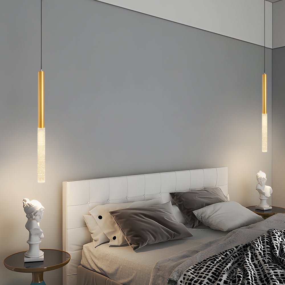 Elongated Cylinder Bubbles Shade 3 Step Dimming Ins Modern Pendant ...