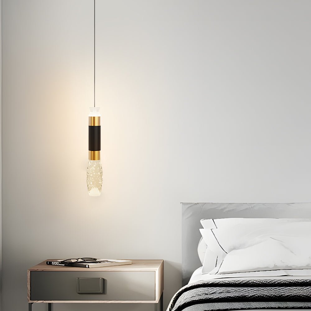 Elongated Cylindrical Aluminum 3 Step Dimming Modern LED Pendant Lights ...