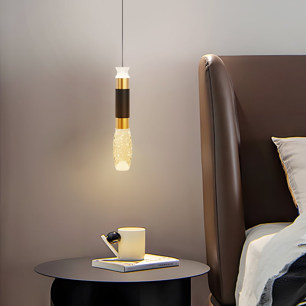 Elongated Cylindrical Aluminum 3 Step Dimming Modern LED Pendant Lights ...