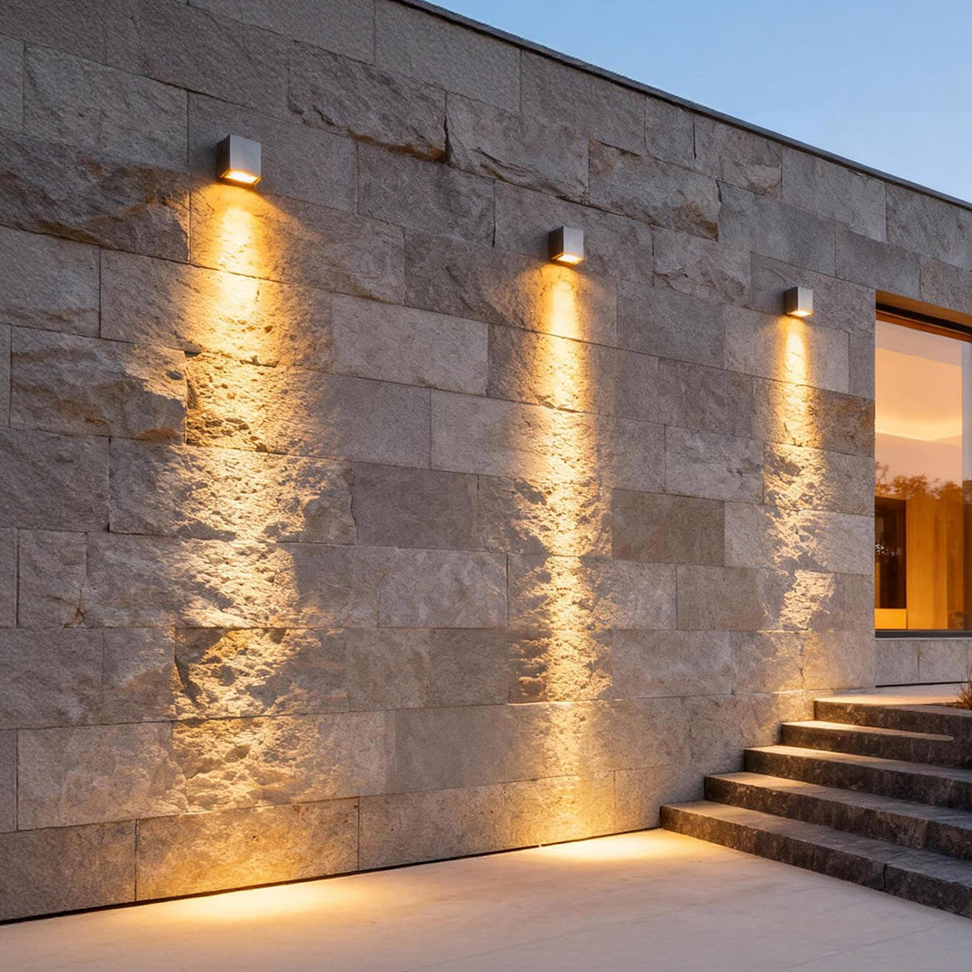 Facade Spot Lights - Modern Cube Outdoor Downlight – Dazuma