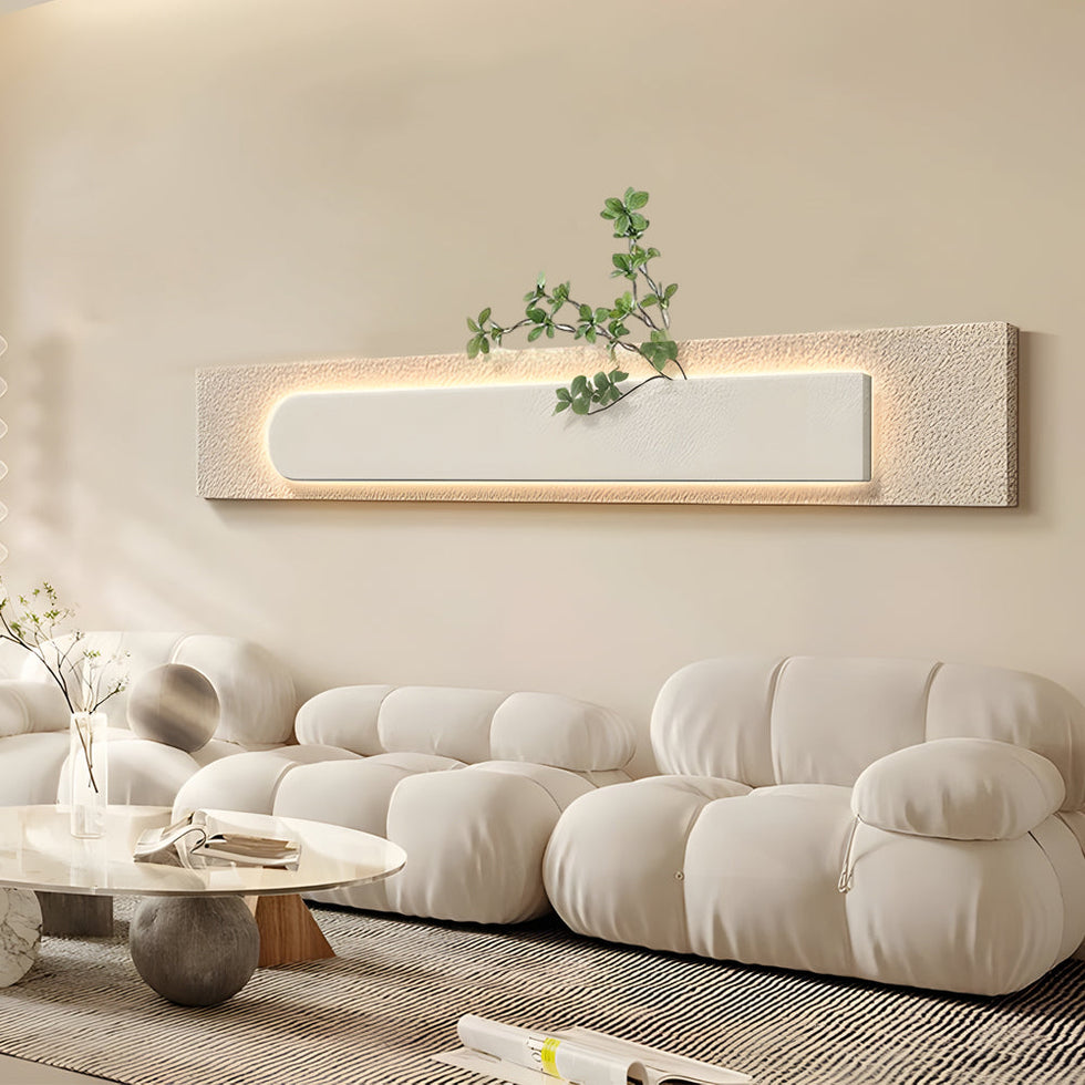 Faux Sandstone Wall Light - Wabi-Sabi Textured LED Sconce – Dazuma