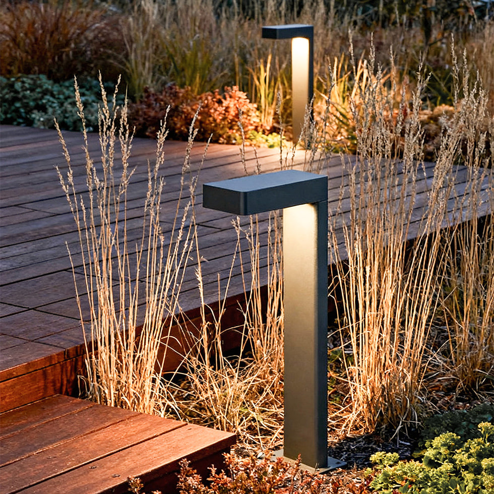 L Shaped Landscape Light Sensor Modern LED Garden Path Light – Dazuma