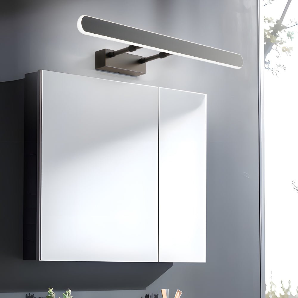 Minimalist Matte Black LED Bathrooms Vanity Light Bar with Acrylic ...