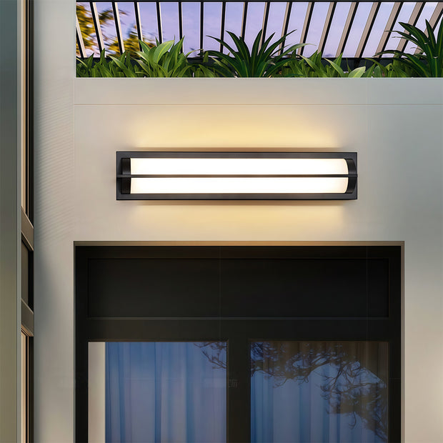 Outdoor Wall Sconces Black - Tall Vertical Linear Bar – Dazuma