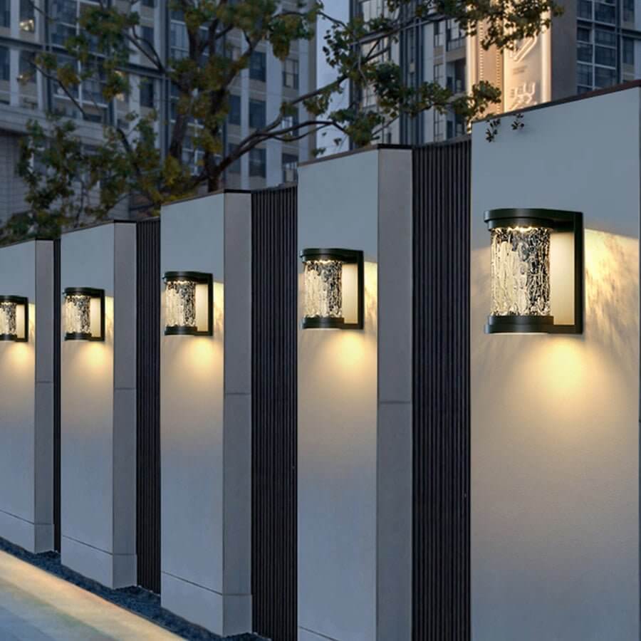 Modern Luxury Glass Stereoscopic Luminescence Cylindrical LED Wall ...