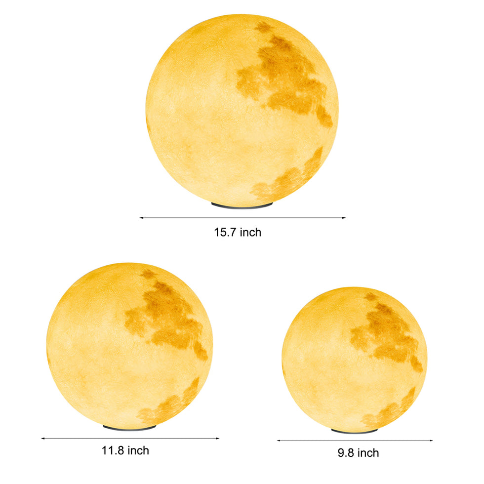 Moon Pillar Lights - Realistic 3D Lunar Globe Lamp – Dazuma