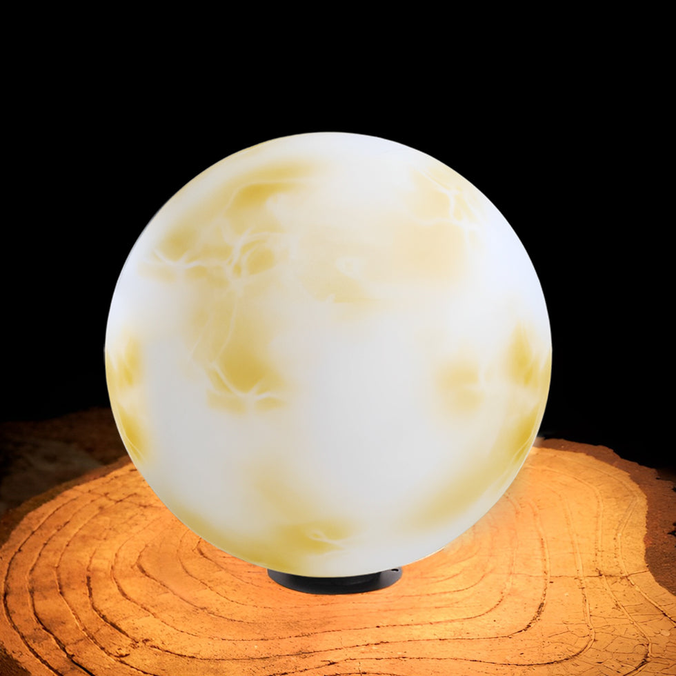 Moon-Shaped Stone Pillar Light - 3D Lunar Globe Lamp – Dazuma