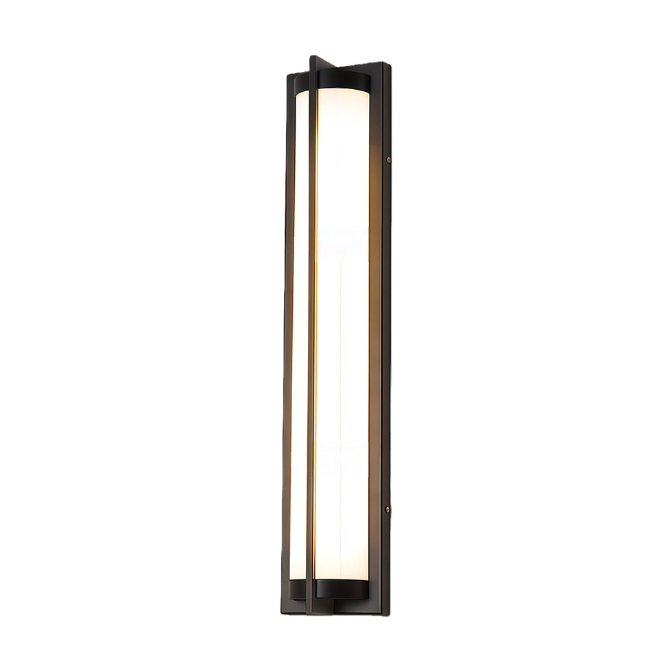 Outdoor Wall Sconces Black - Tall Vertical Linear Bar – Dazuma