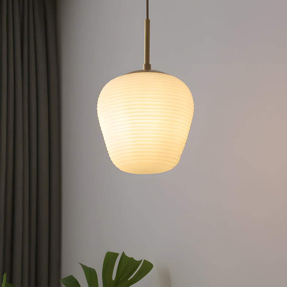 Rituals White Glass Pendant Light - Dazuma