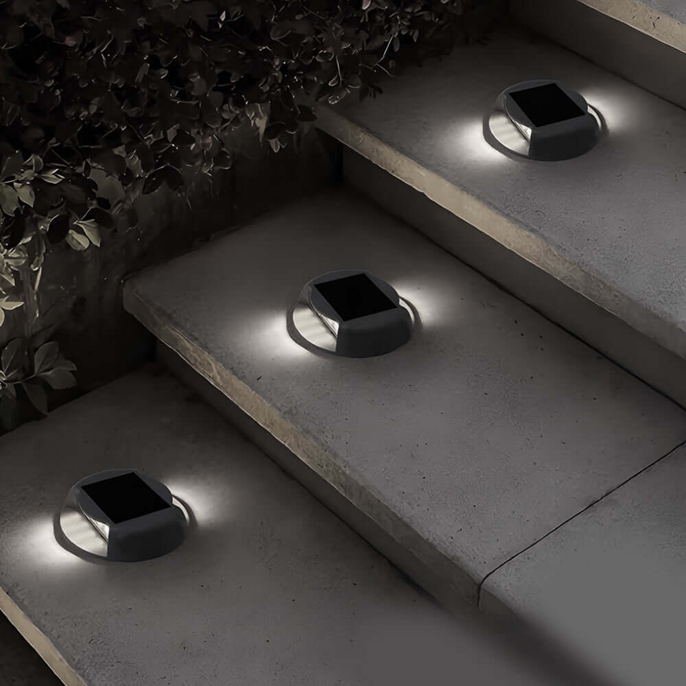 Round Solar LED Step/Deck Light - Dazuma