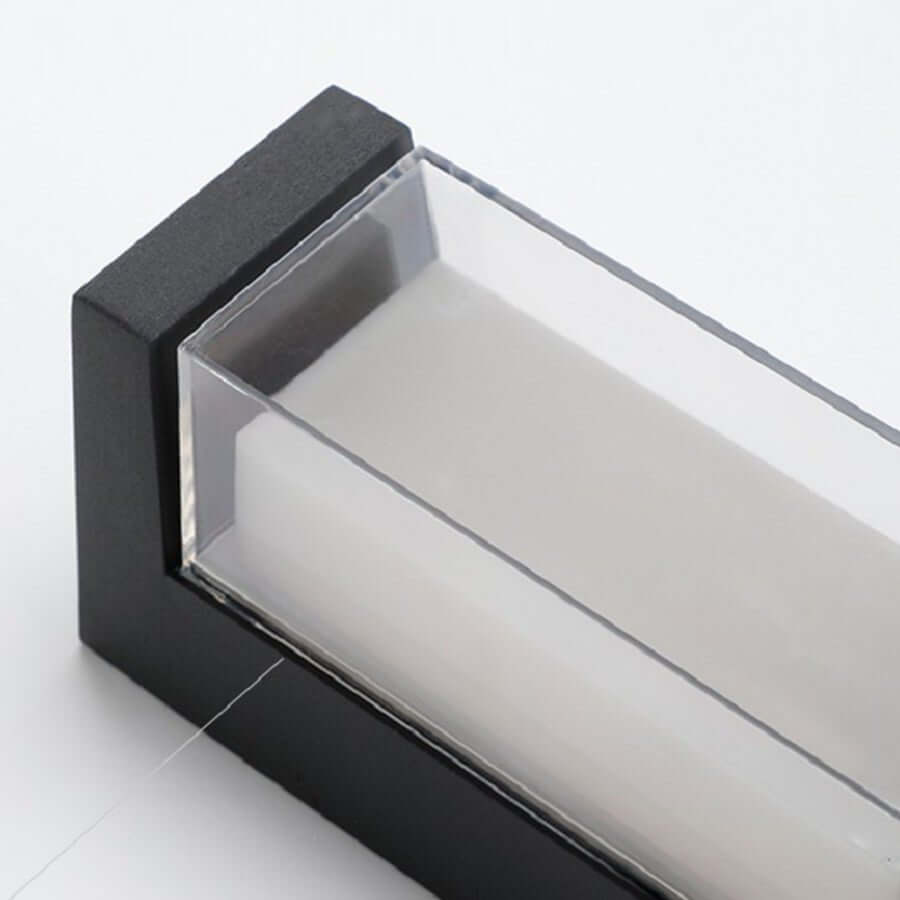 Sleek Dual-Directional Outdoor Wall Light with Modern Arc & Rectangular ...