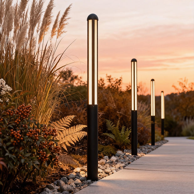 Tall Garden Bollard Light Cylindrical Post Fixture – Dazuma