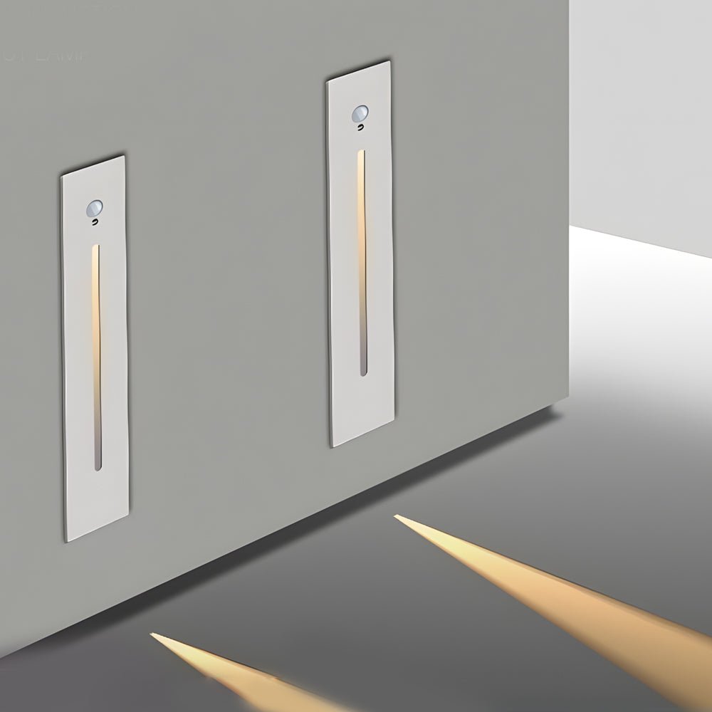 Vertical Motion Sensor LED Stair Light Wall Recessed Contemporary ...