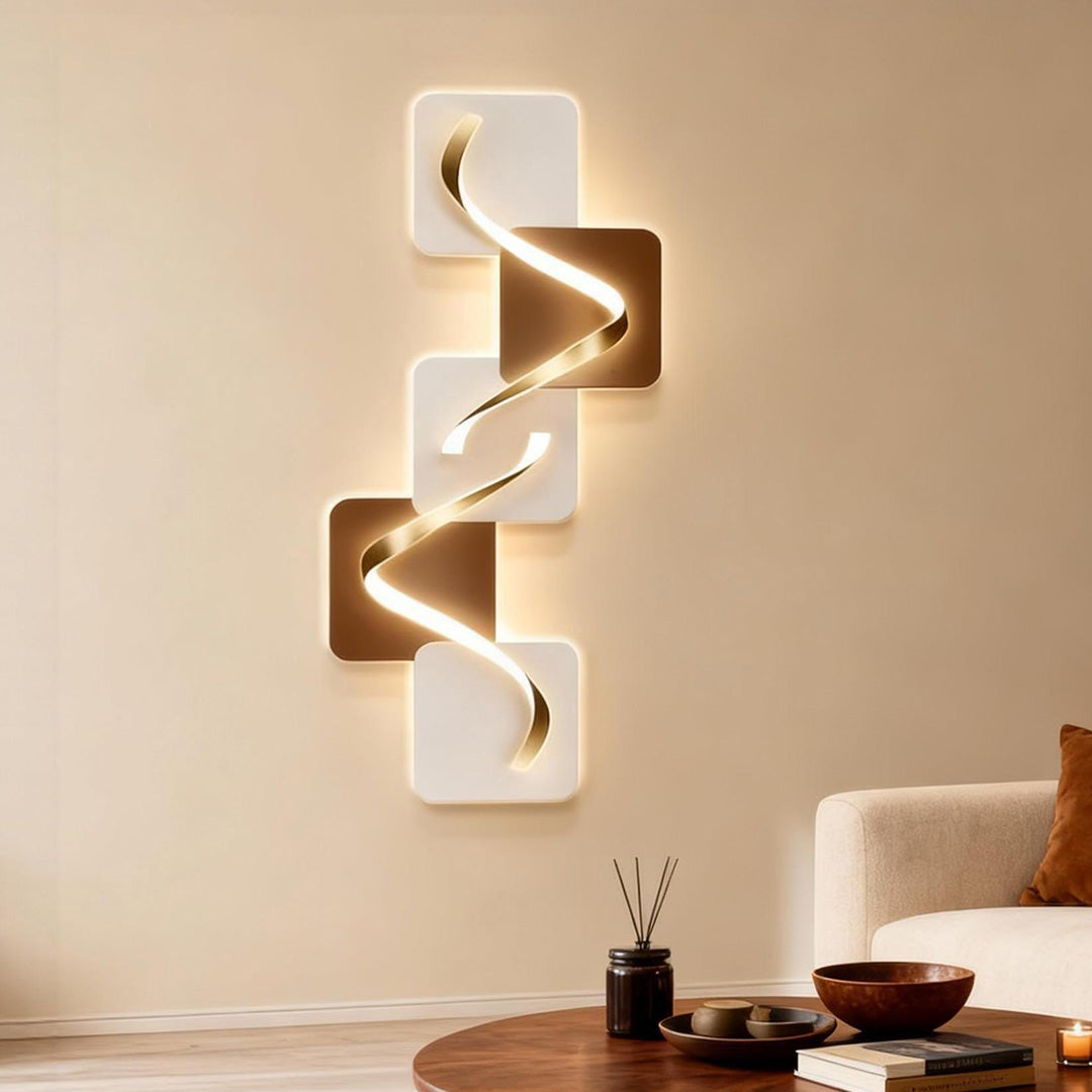 Wave Pattern Wall Sconce LED USB Decorative Wall Art Lamp – Dazuma