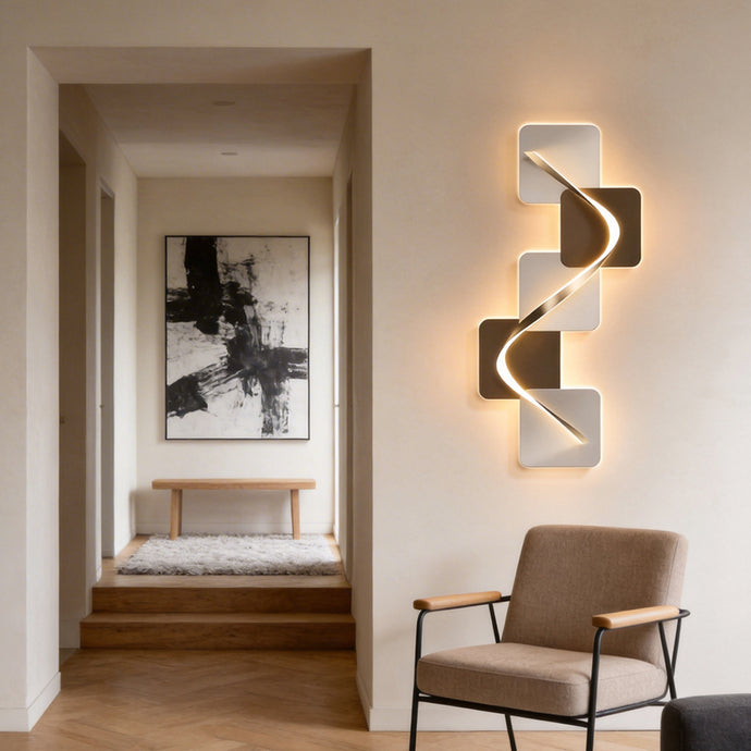 Wave Pattern Wall Sconce LED USB Decorative Wall Art Lamp – Dazuma