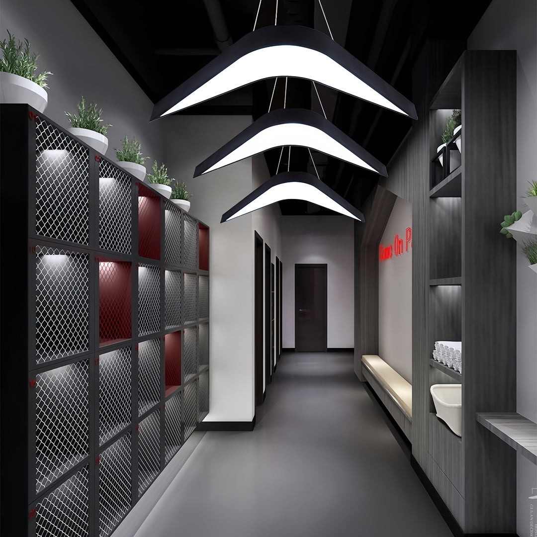 Modern Wrought Iron Chandeliers with Curved Wing Design – Dazuma