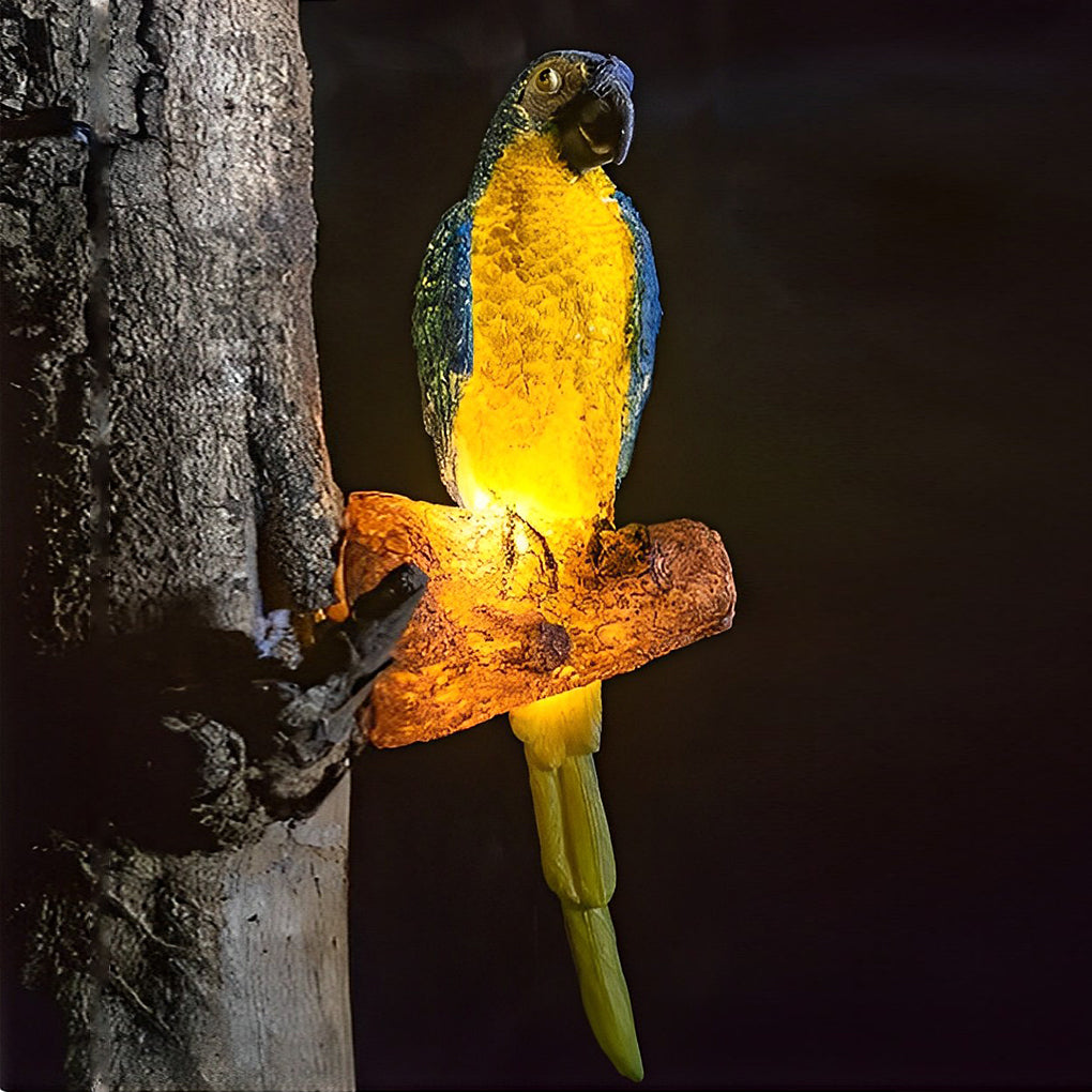 Resin Simulation Animal Parrot Shape 24V LED Waterproof Outdoor Lights ...