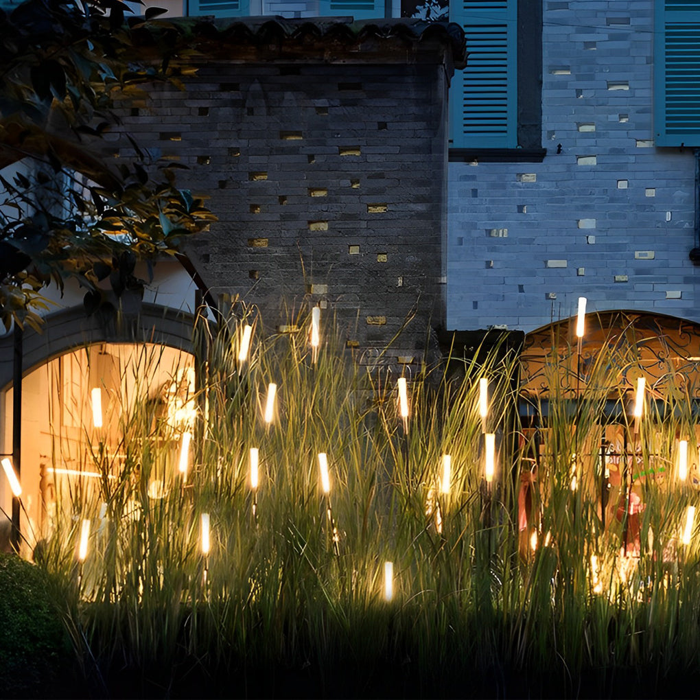 10pcs Reeds Acrylic Frosted Stick Waterproof Outdoor Lights Lawn Lamp ...