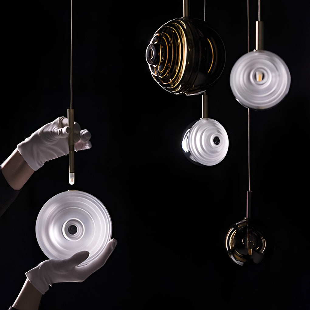 Creative Glass Round Modern Kitchen Island Lighting Pendant Light - Dazuma