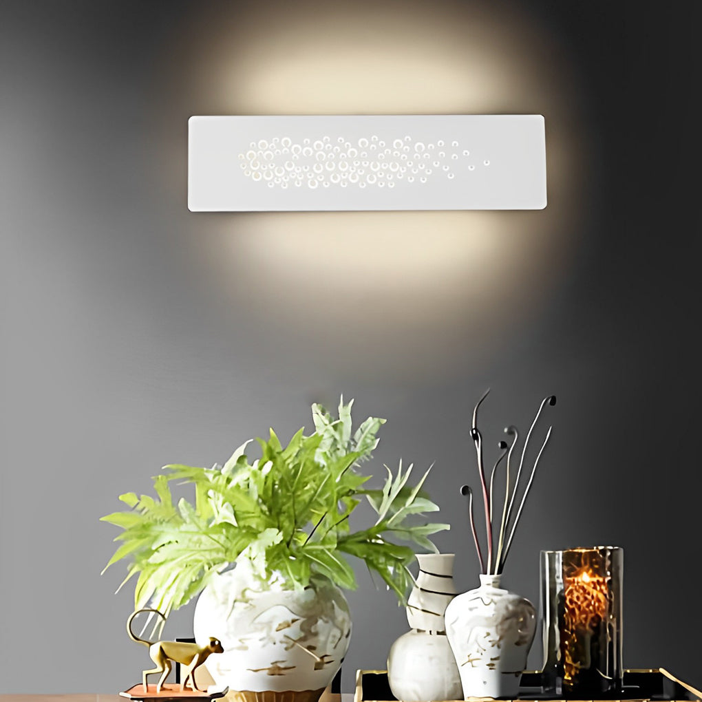 Rectangular Creative Decorative LED Nordic Bedroom Wall Light Fixtures ...