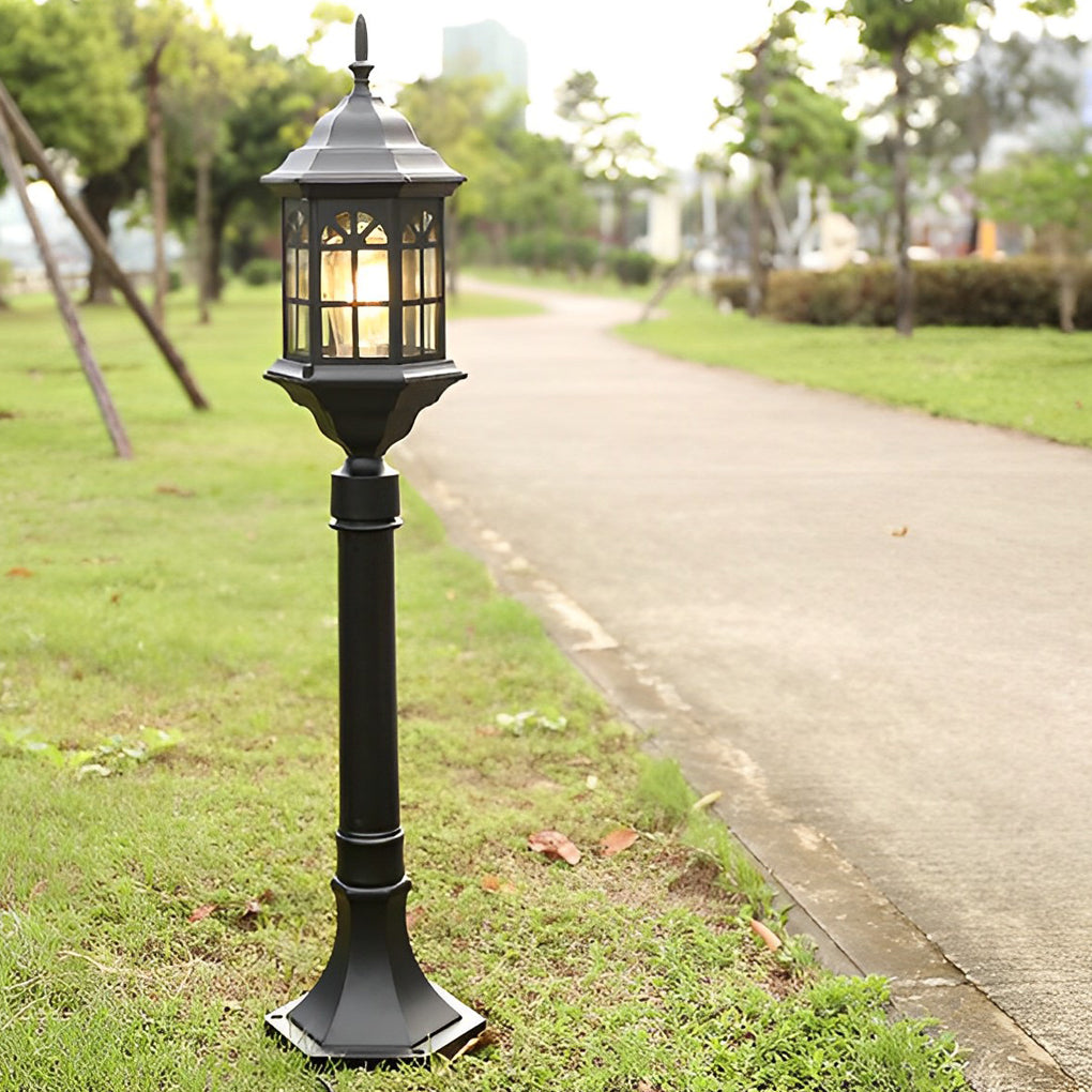 Elegant Slim Post LED Outdoor Post Lights Black/Bronze Pathway Lamps ...