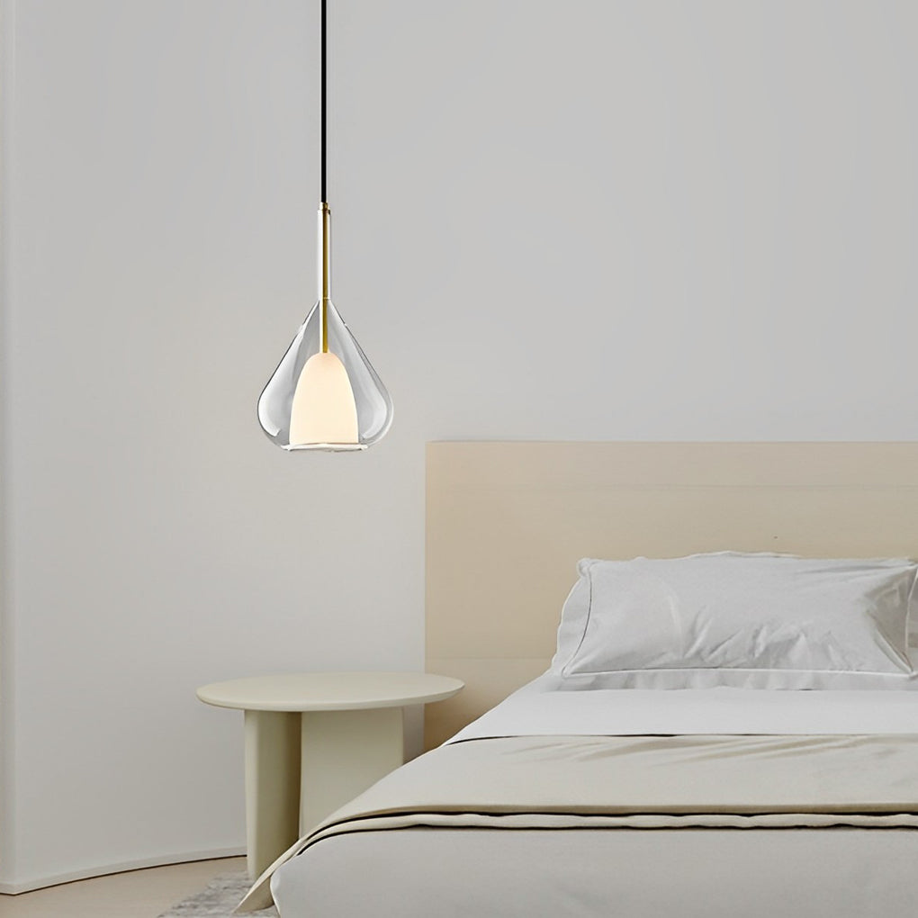 Raindrop Creative Double Layers Glass Nordic Pendant Lights Small ...