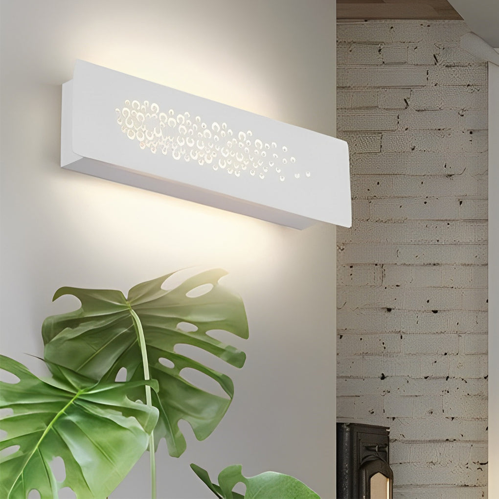 Rectangular Creative Decorative LED Nordic Bedroom Wall Light Fixtures ...