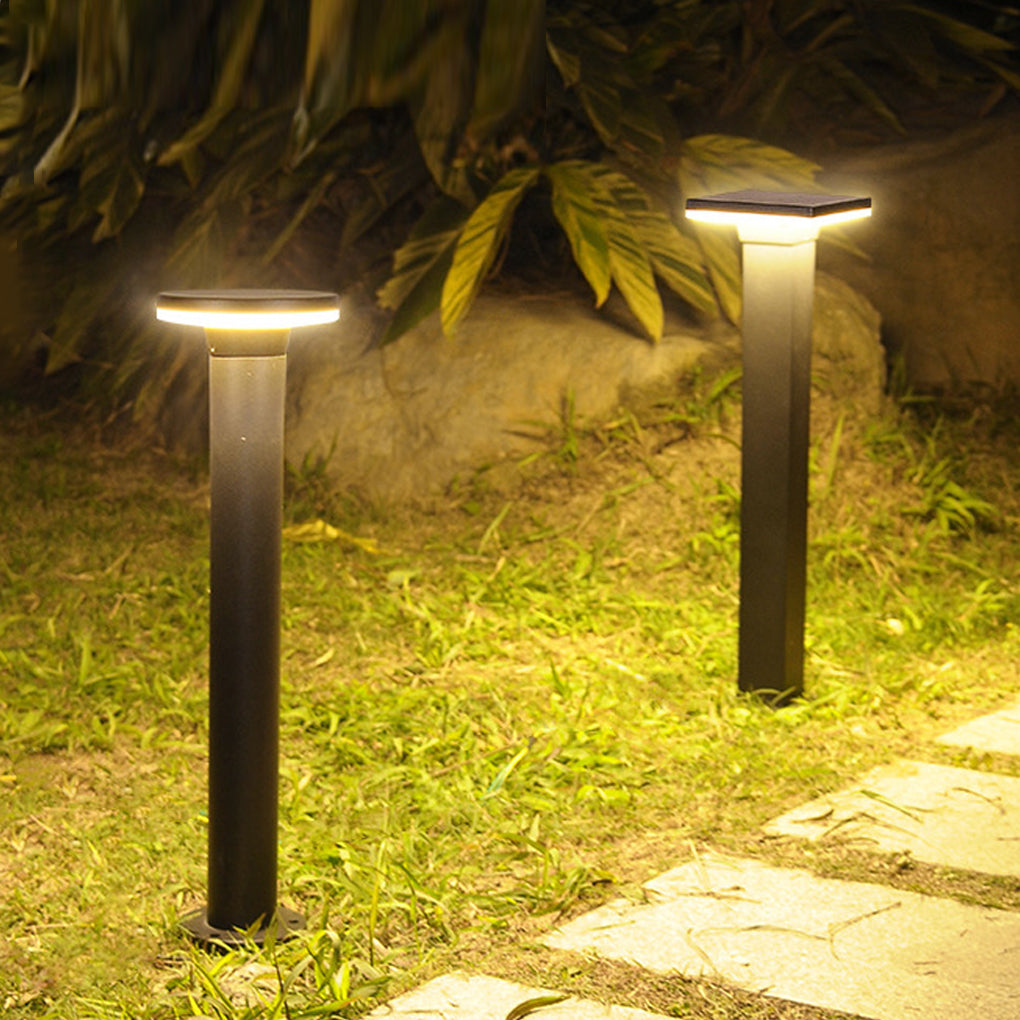 Outdoor Minimalist Round Square Waterproof LED Landscape Lighting Lawn ...