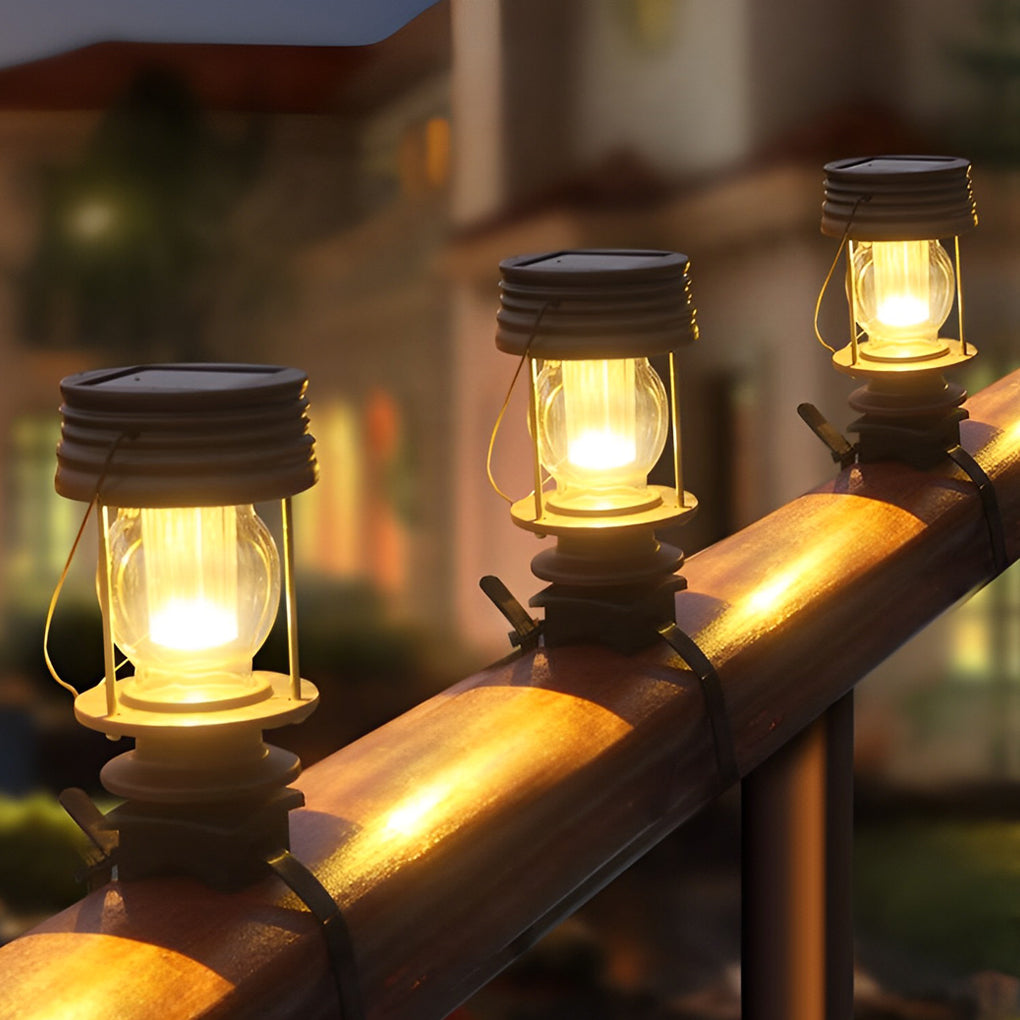 Retro Portable Waterproof Intelligent Led Solar Powered Outdoor Lights ...