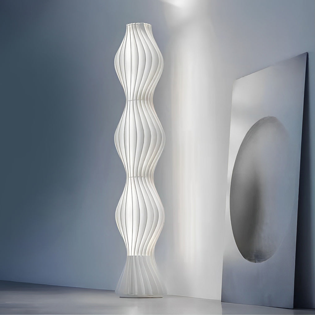 Modern Coastal LED Wavy Floor Lamp - Dazuma