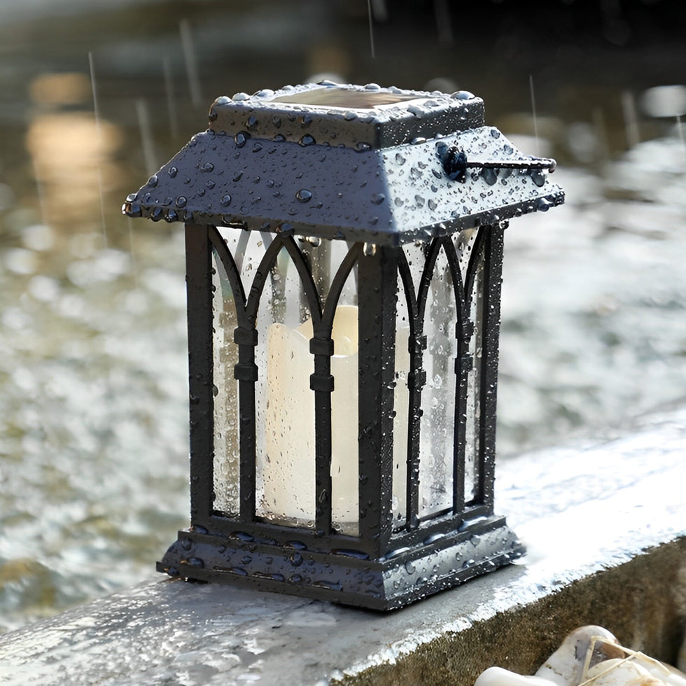 Candlestick Lantern Solar Gothic Light – Dazuma