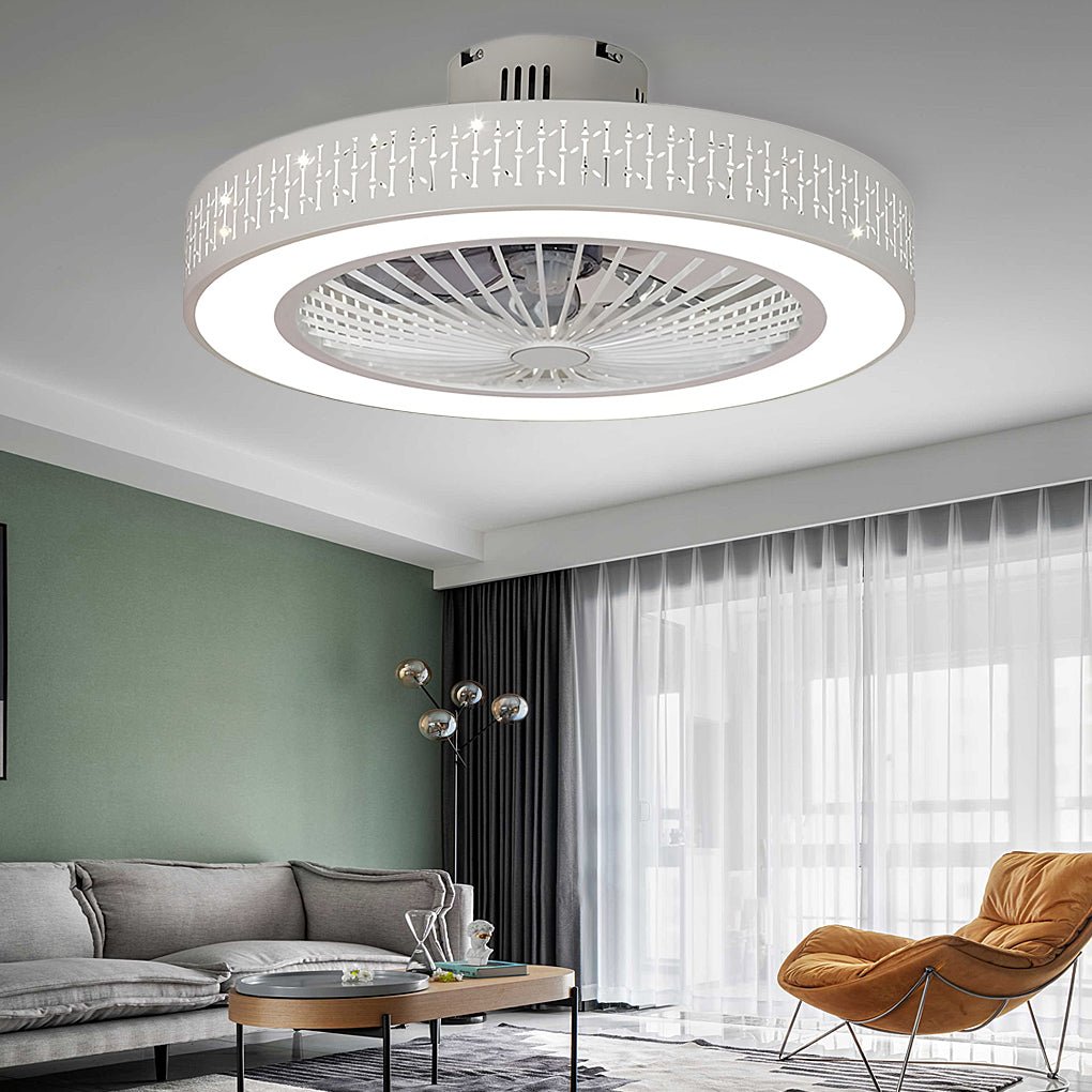 Creative Bladeless Ceiling Fans Light Ceiling Fans with Chandelier ...